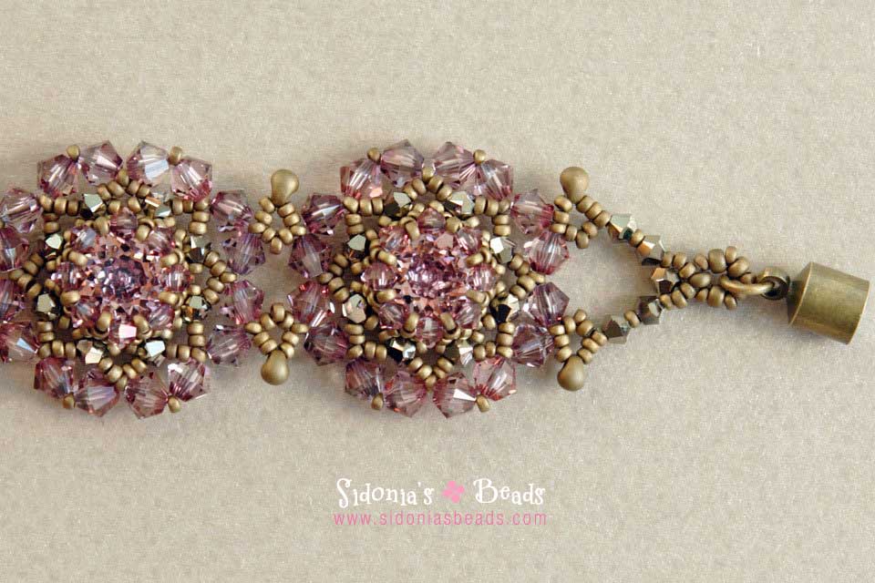 Lovely Flowers Bracelet TUTORIAL Sidonia s Beads