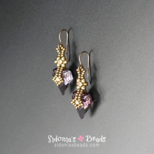 Charming Crystals Earrings TUTORIAL - Sidonia's Beads