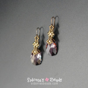 Charming Crystals Earrings TUTORIAL - Sidonia's Beads